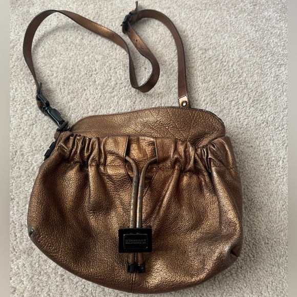 Burberry | Bags | Burberry Metallic Copper Shoulder Bag | Poshmark